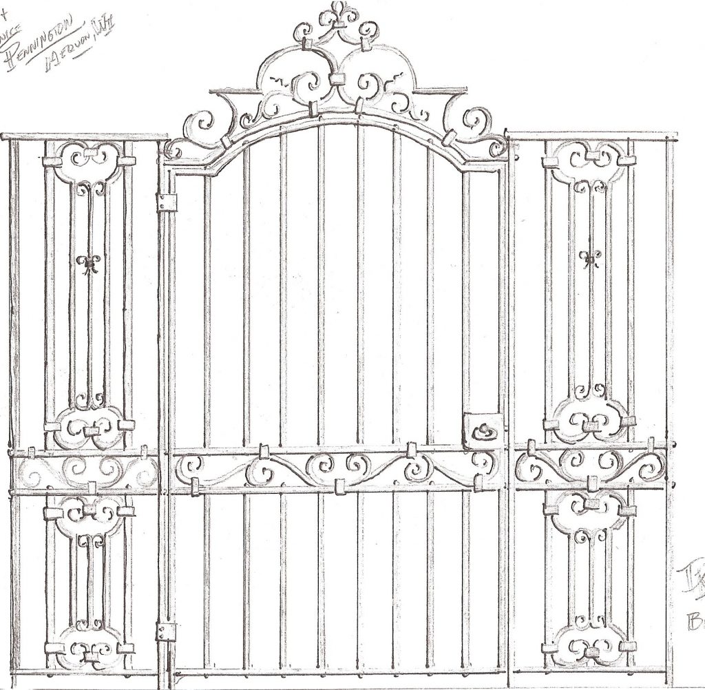 Poolside Gate - Bighorn Forge Ironworks